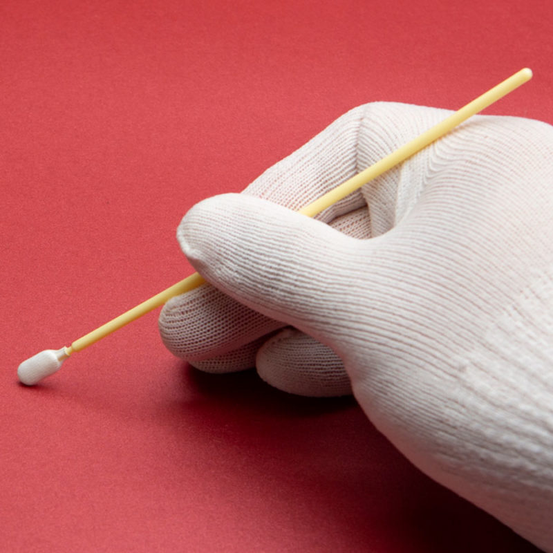 Lab-Tips® Long-Handled Knitted Polyester Swab (LTP1465) - Cleanroom ...